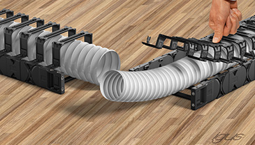 igus® energy chains, flexible cables, polymer bearings